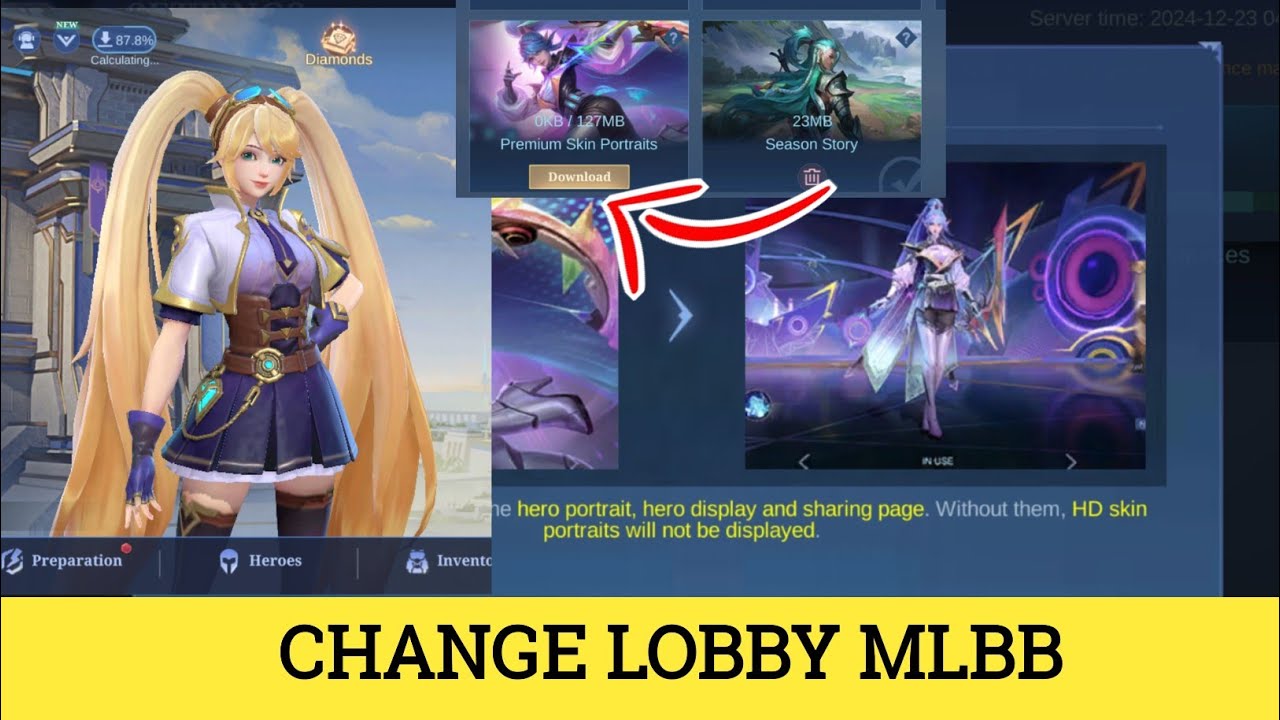 How to change lobby Character in Mobile legends | Change Lobby in ...