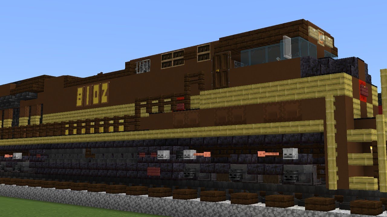 Minecraft NS 8102 Pennsylvania Railroad Heritage Unit Time Lapse - YouTube