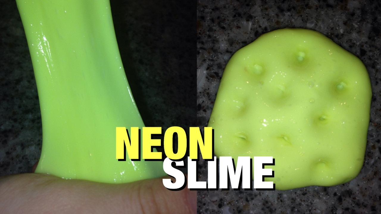 HOW TO MAKE NEON SLIME - YouTube