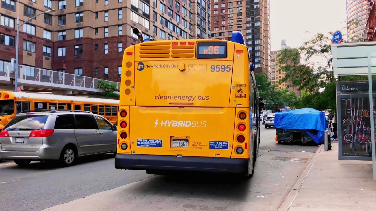 MTA New York City Bus 2021 New Flyer XDE40 Xcelsior 9595 on the M96 Bus ...