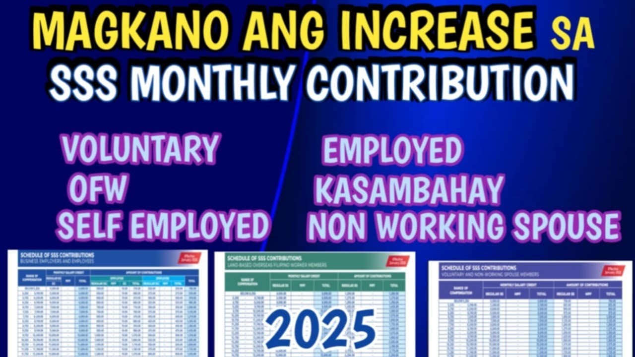 New Sss Contribution Table 2025 For Ofw - Infoupdate.org