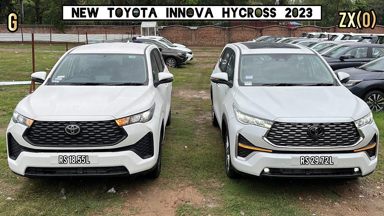 New Toyota Innova Hycross 2023 👌 Base Model vs Top Model | G vs Zx(O ...