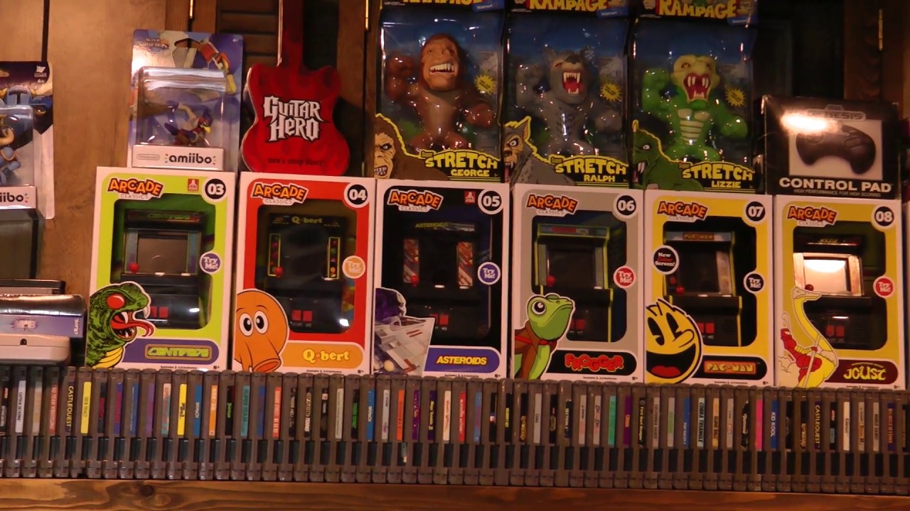 walmart best buy amazon mini arcade games pick up - YouTube