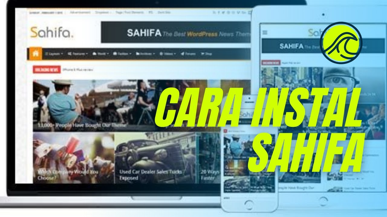 Cara Instal Tema Sahifa Pada Wordpress - YouTube