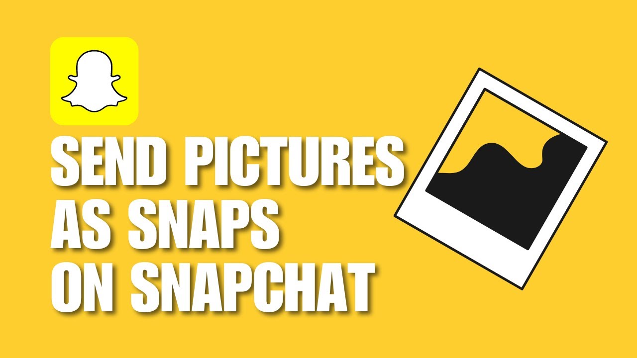 👍 TECH: How To Send Pictures As Snaps On Snapchat | Send Snaps From ...