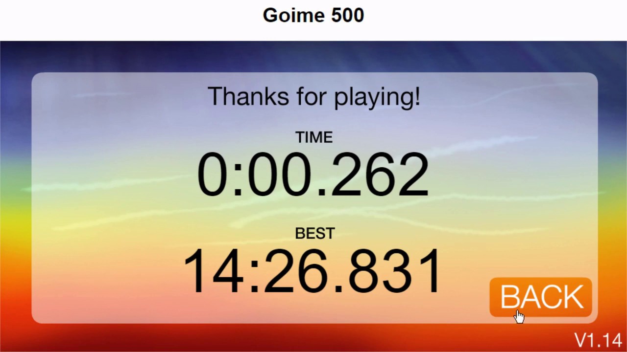 Beating Goime 500 in 0:00.262 - YouTube