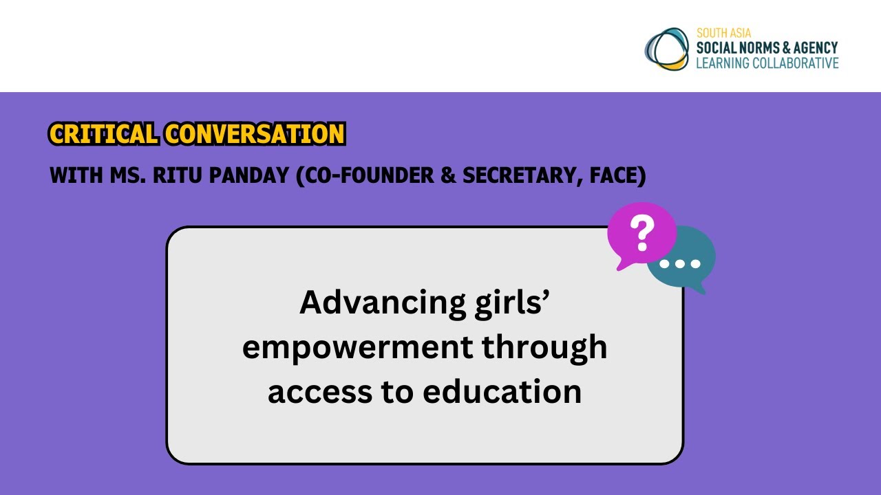 Critical Conversations | Ms Ritu Panday | Access to education for ...