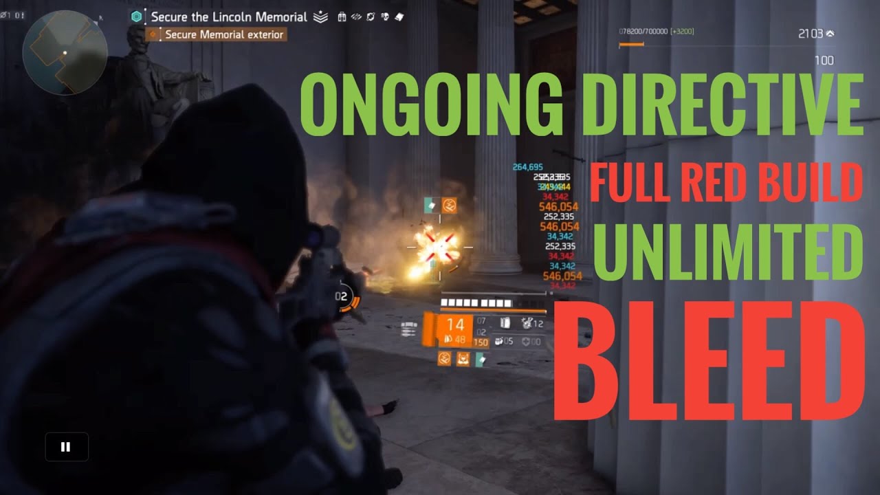 The Division 2. #13.Full Red Build.Ongoing Directive.TU12 - YouTube