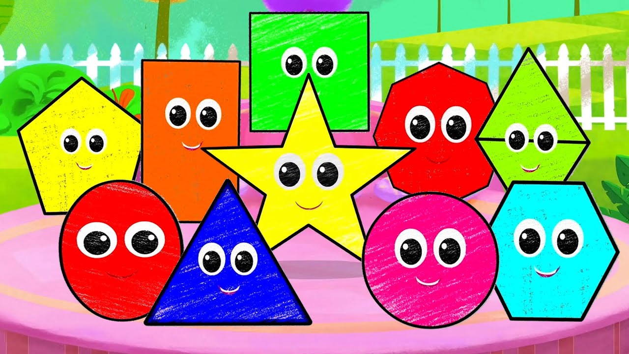 Ten Little Shapes, We Are Shapes and Educational Video for Kids - YouTube
