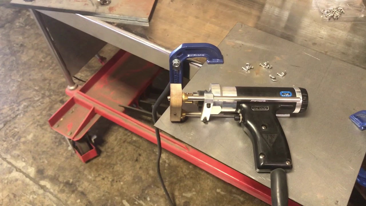 Welding pins with the TWi series machine - YouTube