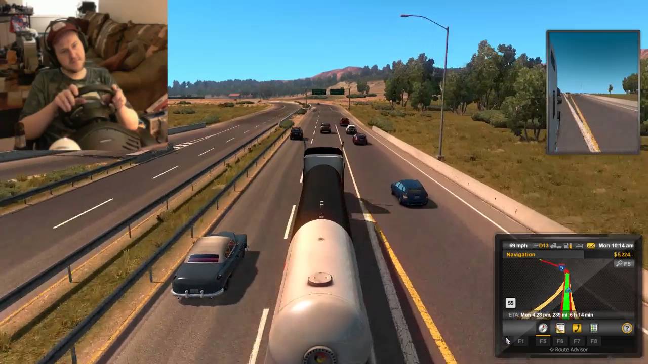 American Truck Simulator crash - YouTube