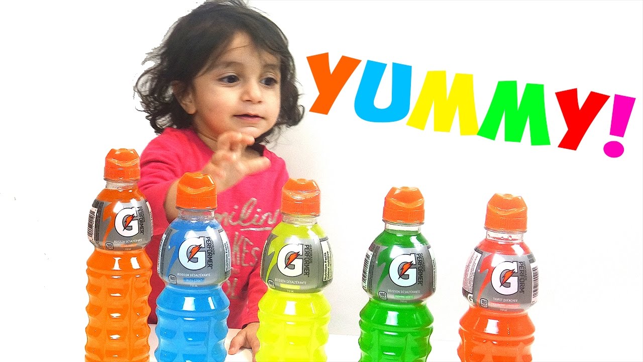 Learn Colours with Gatorade for Children, Toddlers, Babies| Playtime ...