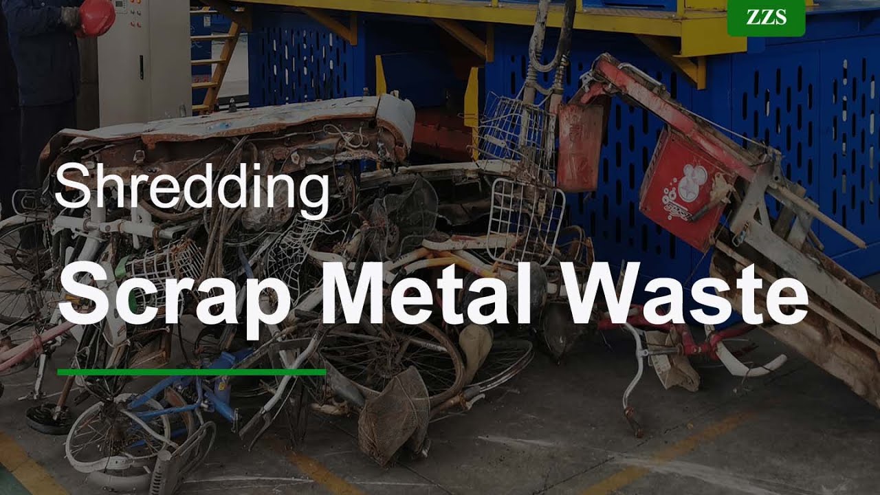 Vertical Shredder | Vertical Scrap Metal Shredder Machine - YouTube