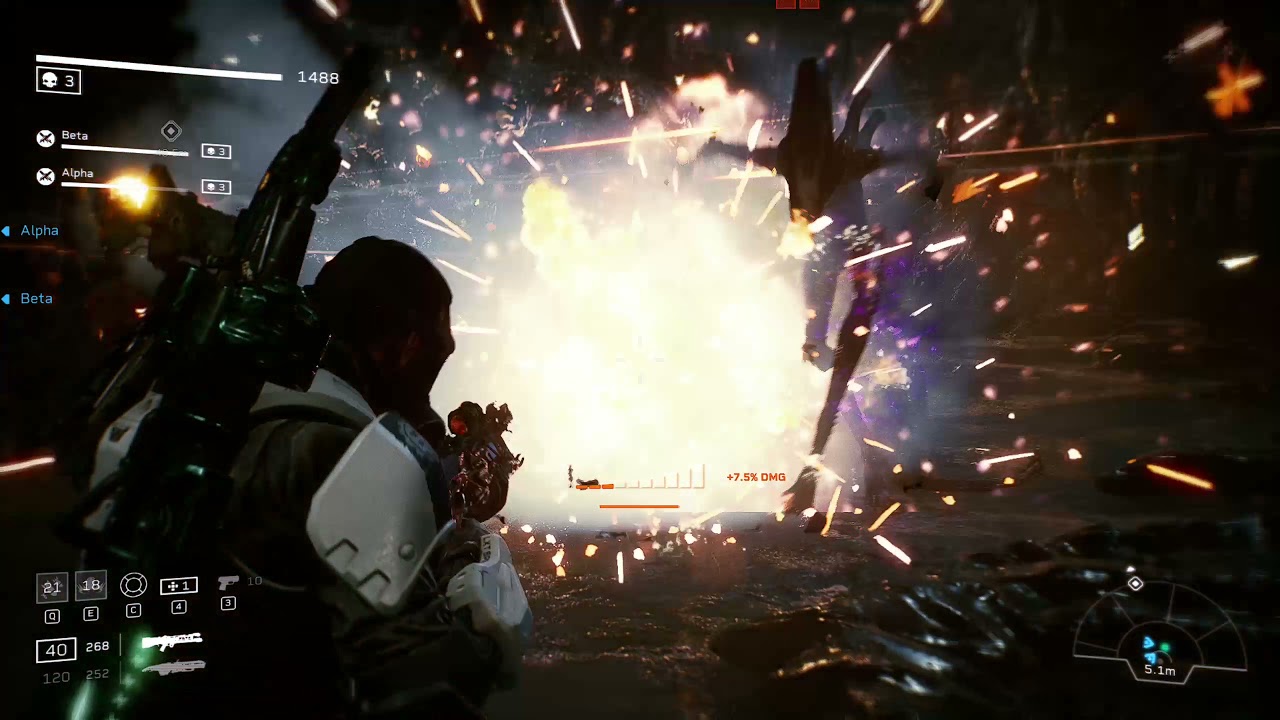 MAX LEVEL PLASMA RIFLE + MINIGUN DEMOLISHER BUILD IN ACTION ON ALIENS ...