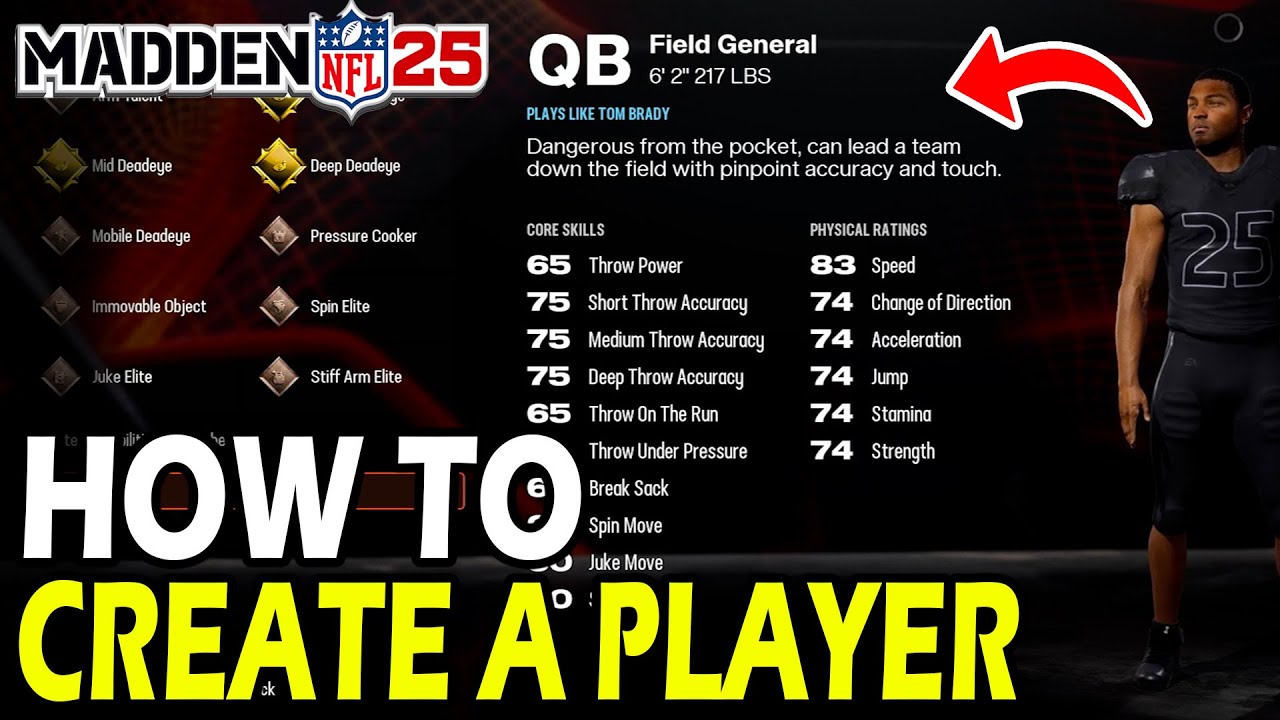 How to Create a Player in Madden 25 - YouTube