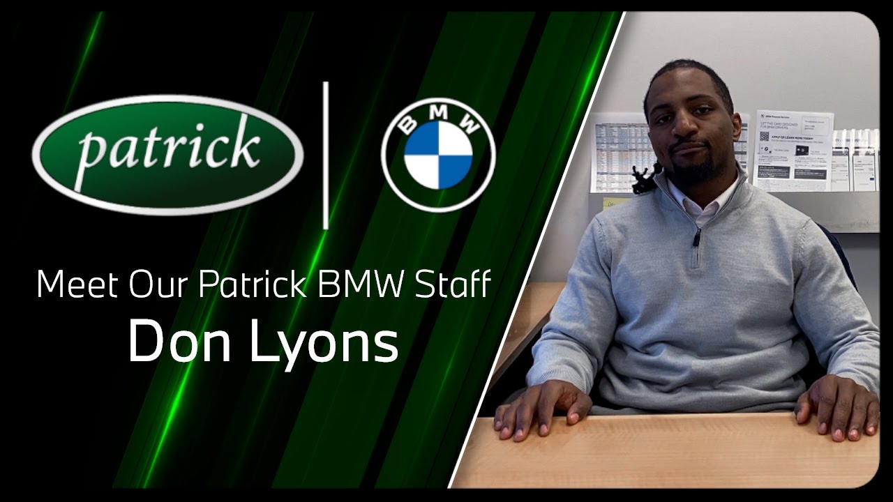Don Lyons - Client Advisor | Schaumburg IL | Patrick BMW - YouTube