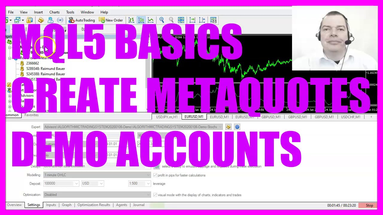 Learn Mql5 Tutorial Basics 57 How To Create Metaquotes Demo Accounts Inside Metatrader Youtube 0618