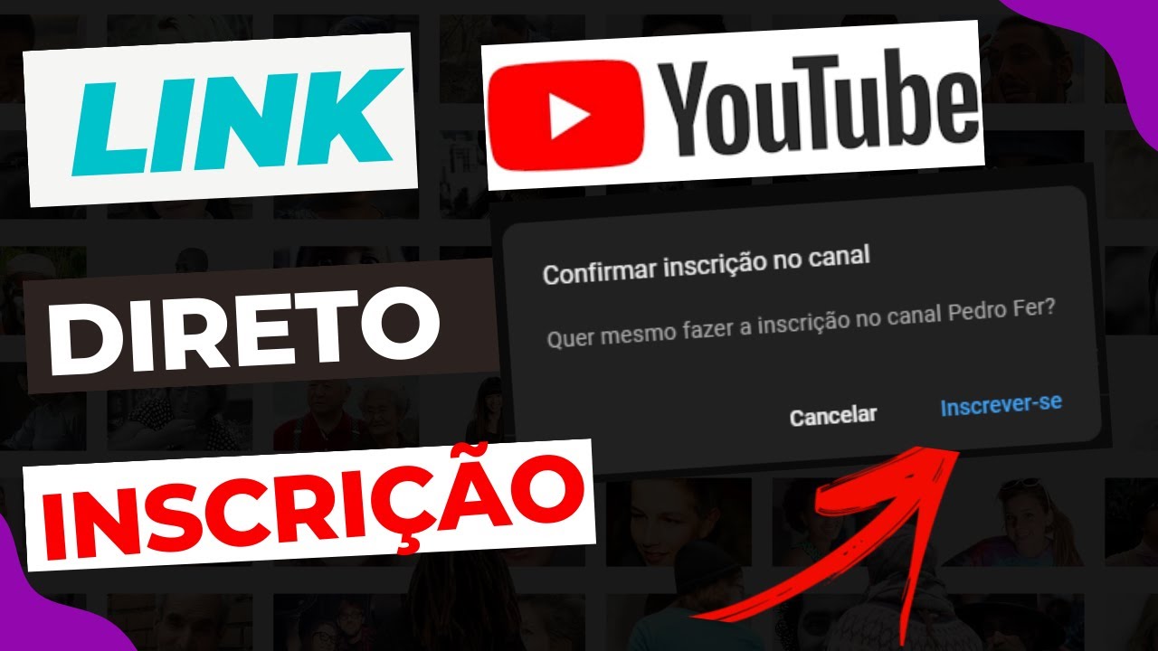 Como Fazer um LINK Para Se Inscrever No meu Canal do YouTube - YouTube