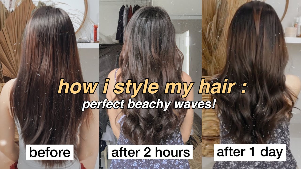 TIPS CATOK TAHAN LAMA + TUTORIAL PERFECT BEACHY WAVES HAIR! Indonesia ...