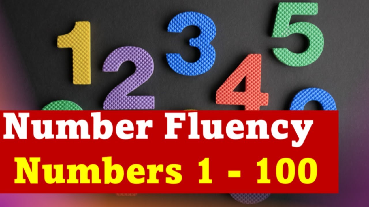 Number Fluency - Counting To A Hundred | Numbers 1 - 100 - YouTube