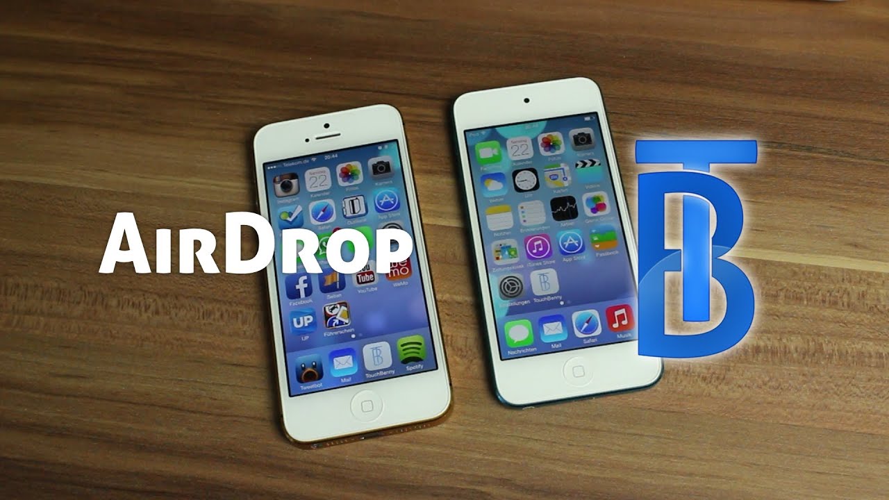 Preview: AirDrop in iOS 7 Beta 1 [German/Deutsch] - YouTube