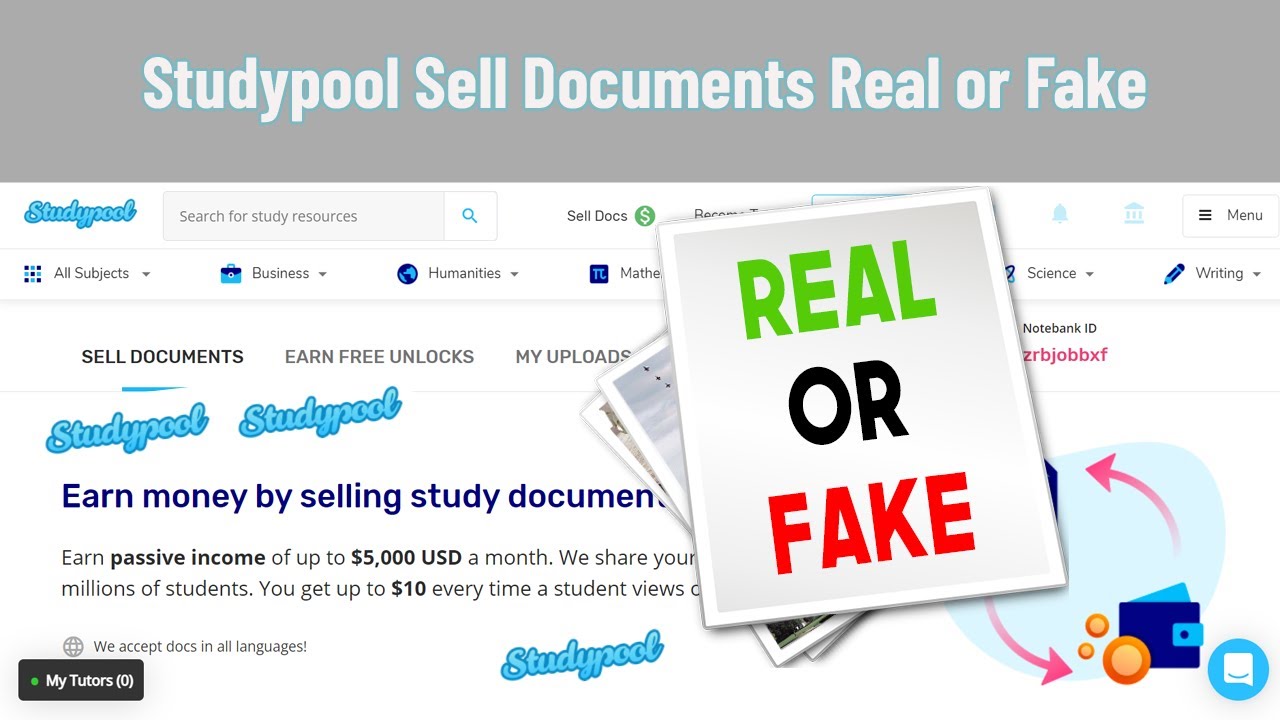 Studypool Sell Documents Real or Fake | Study Pool Review in Urdu ...