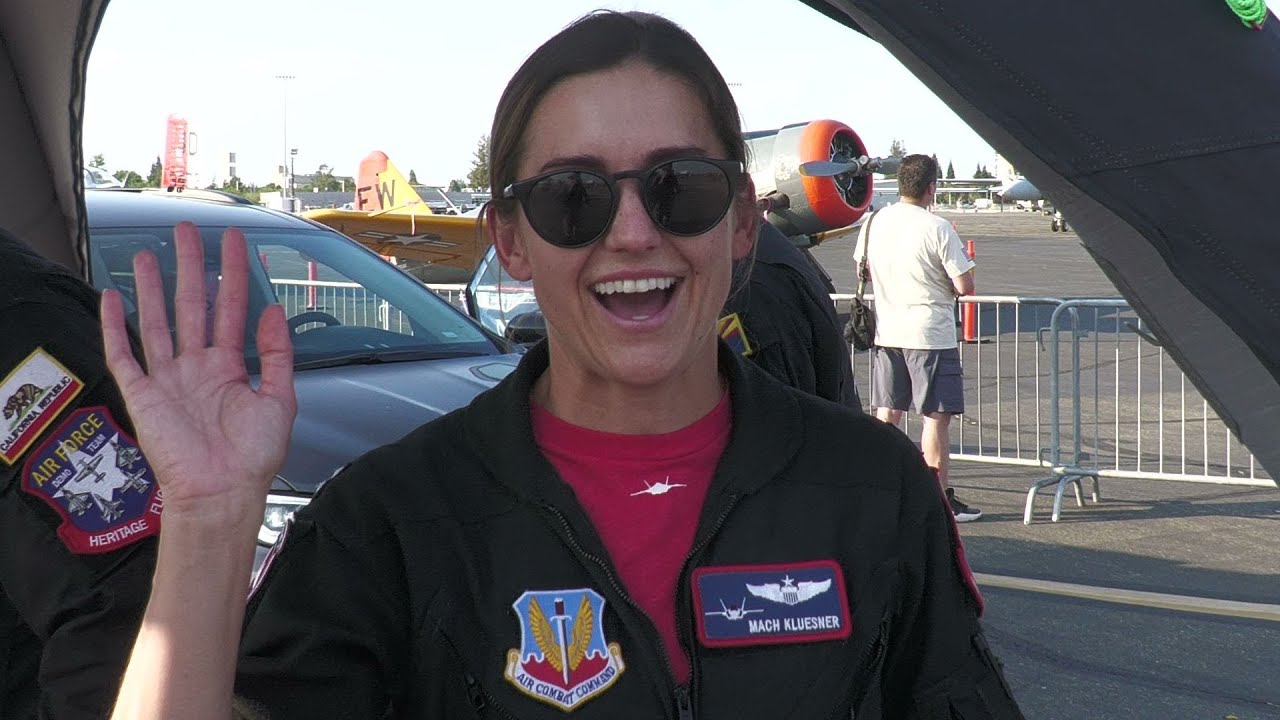 F-35. Female Captain Melanie 'Mach' Kluesner. 2024. Sacramento. 4K ...