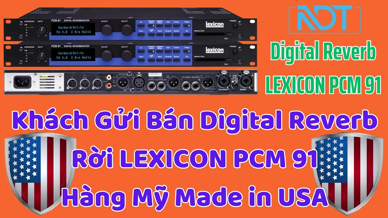 ( Đã Bán ) Echo Reverb Rời LEXICON PCM 91 - YouTube