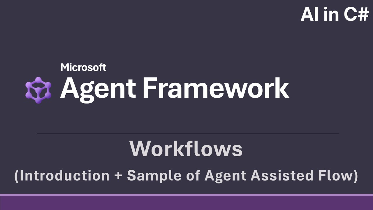 Introduction and First Sample workflow - AI in C# (Microsoft Agent ...