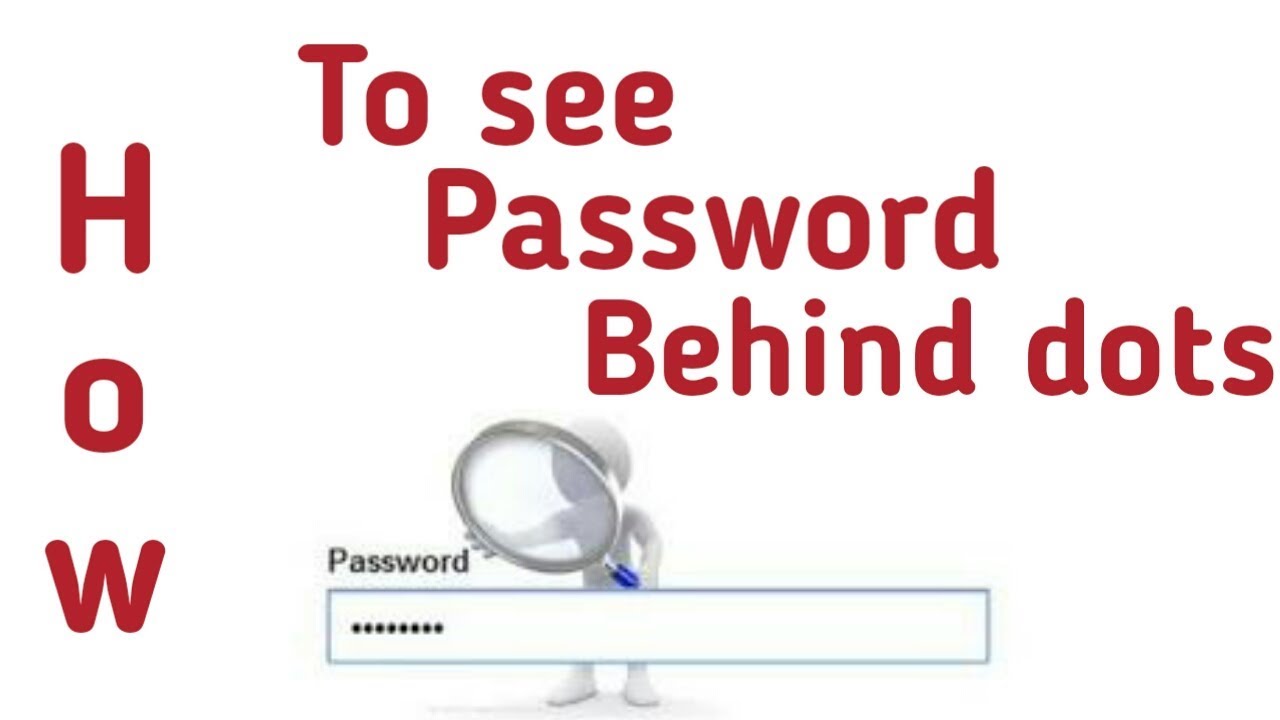 [HOW TO] See Dot Password - YouTube