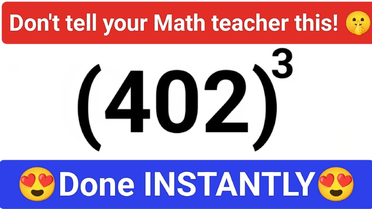 Find Cube Of 3 Digit Number In Secs All Competitive Exams Important Find Cube Of 3 Digit Number In Secs All Competitive Exams Important
