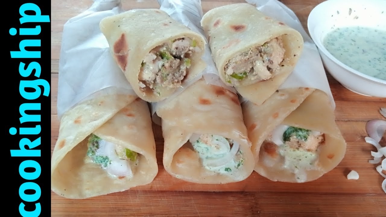 Chicken chutney Paratha Roll | How to make Chicken Chutney Paratha Roll ...