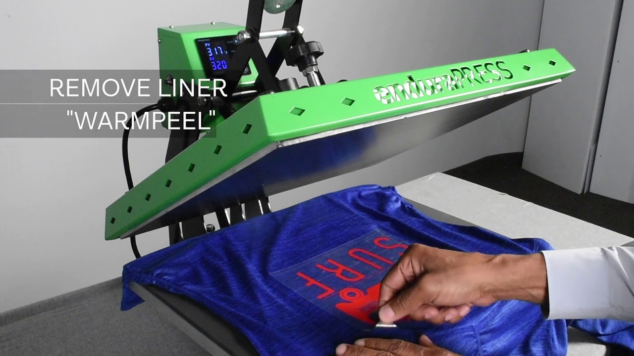 How to Use a Heat Press for Logical Color WarmPEEL CP Stretch Heat ...