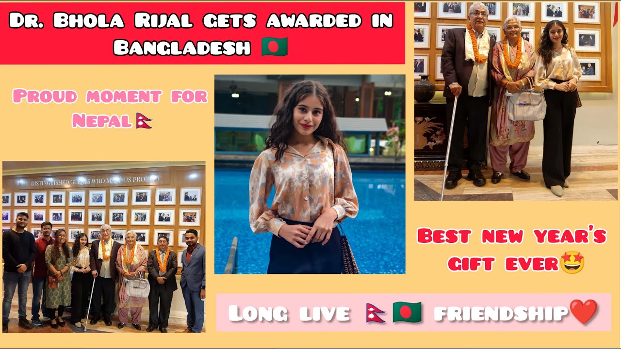 I finally met Dr. Bhola Rijal in 🇧🇩 // New Year Vlog// Asmita Bhusal ...
