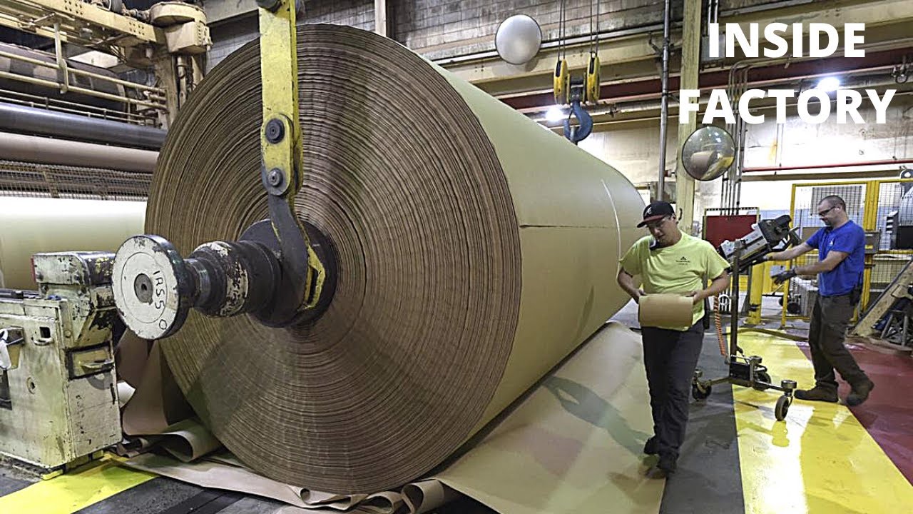 How Amazon Corrugated Boxes Are Made In A Factory - YouTube