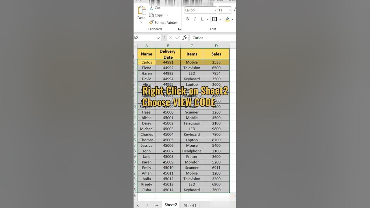 Highlight Full Row Exceltech Excel Tricks Exceltips Excelacademy Exceltricks