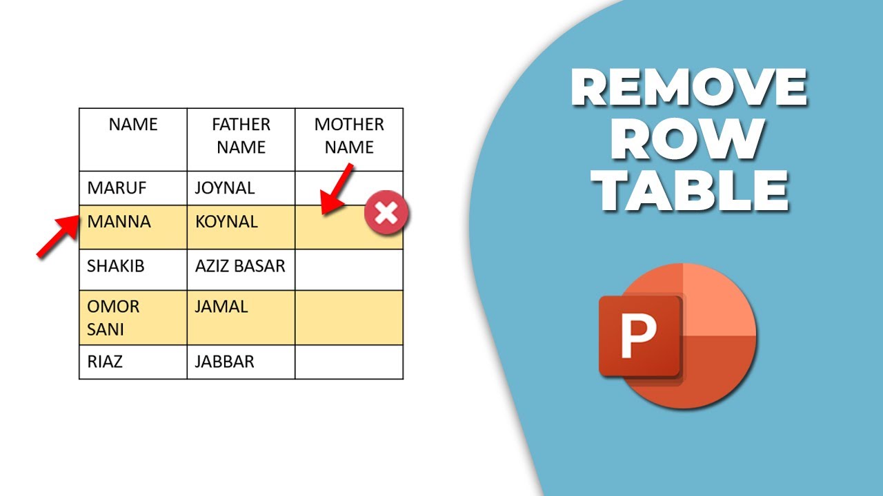 How To Remove A Row In A Table In PowerPoint YouTube How To Remove A Row In A Table In PowerPoint YouTube