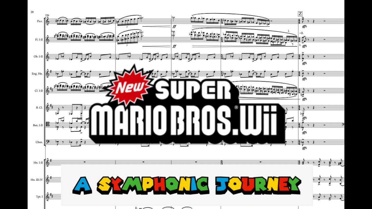 New Super Mario Bros Wii - A Symphonic Journey (Full Orchestra) - YouTube