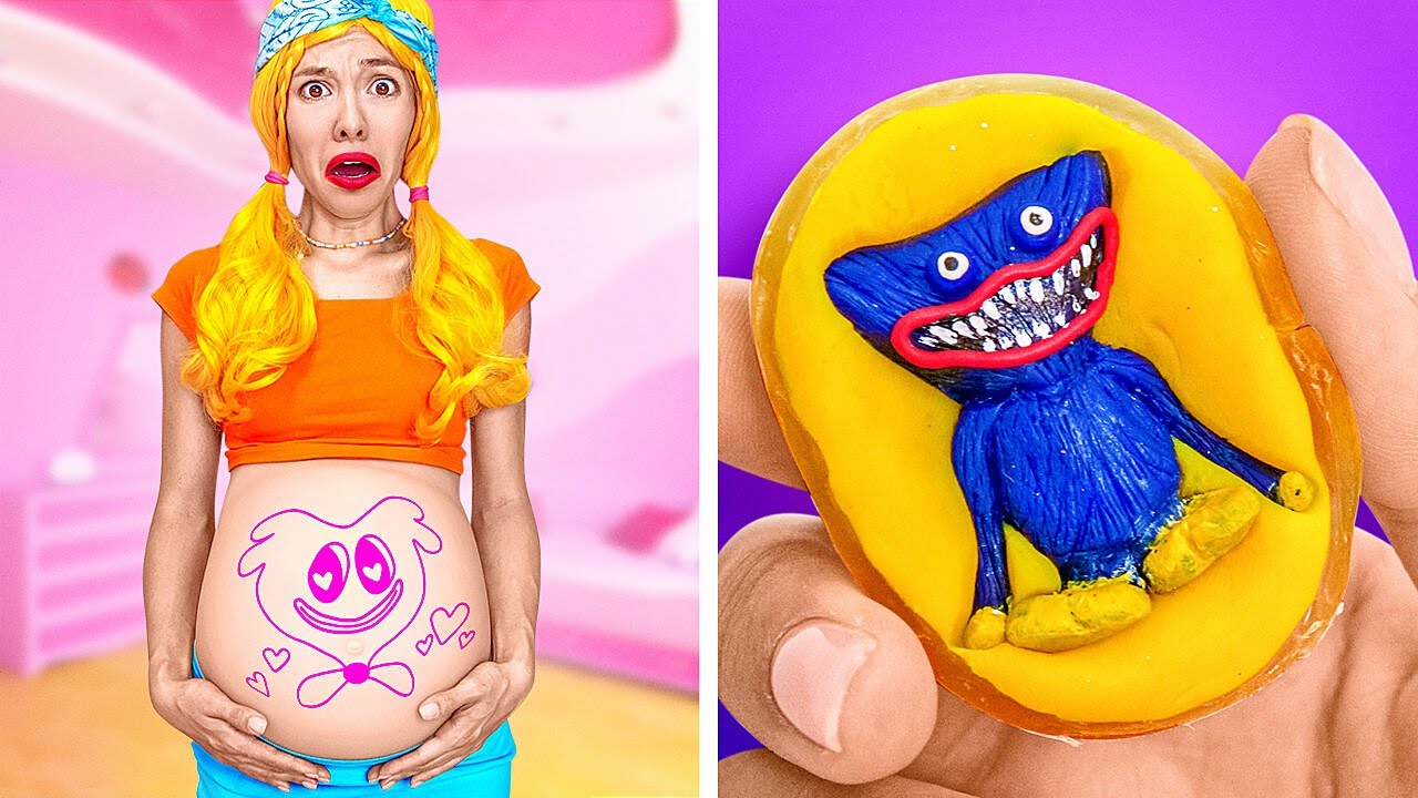 ¡Esperando un bebé Huggy Wuggy! *Trucos para padres de renovación de ...