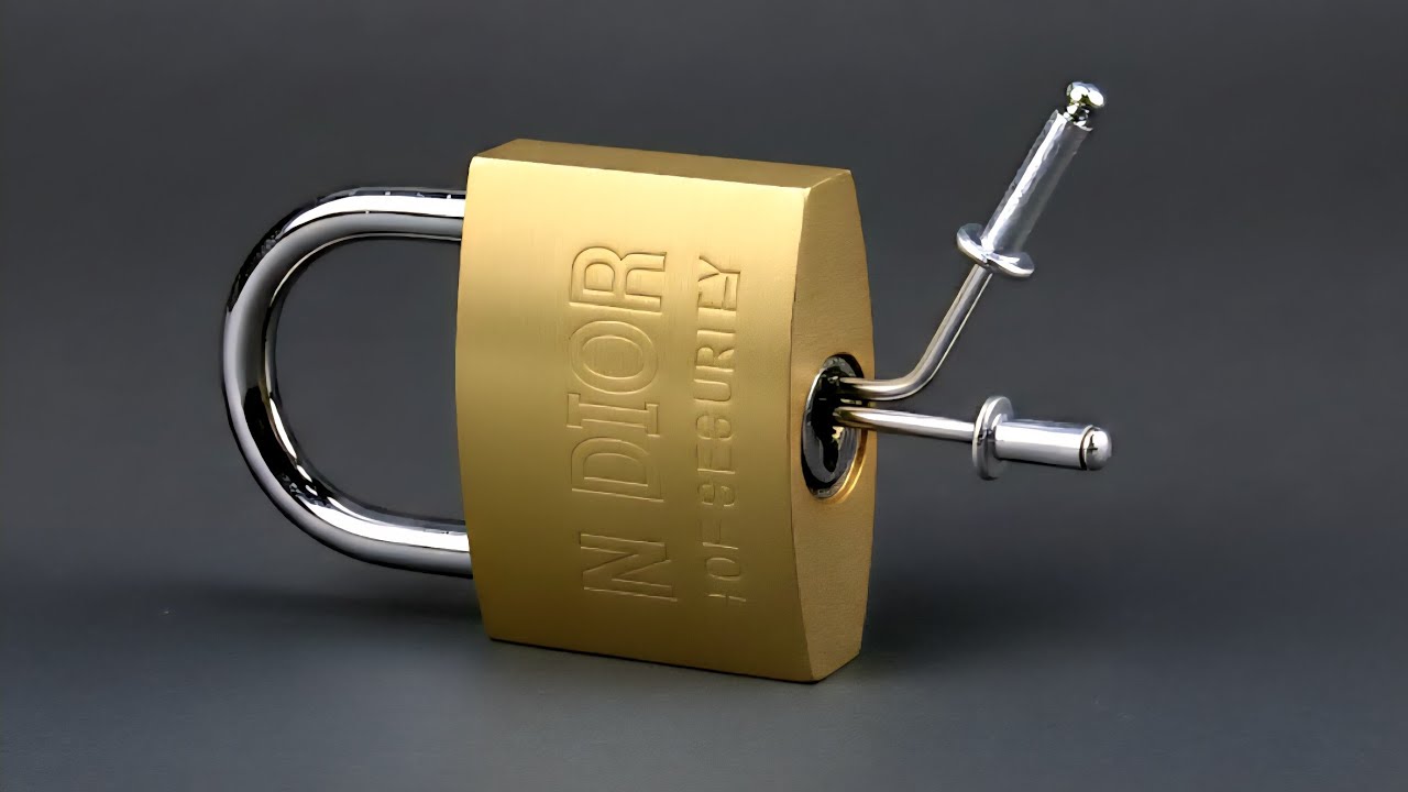 Unlock ANY lock without a key in an instant! How to open a padlock ...