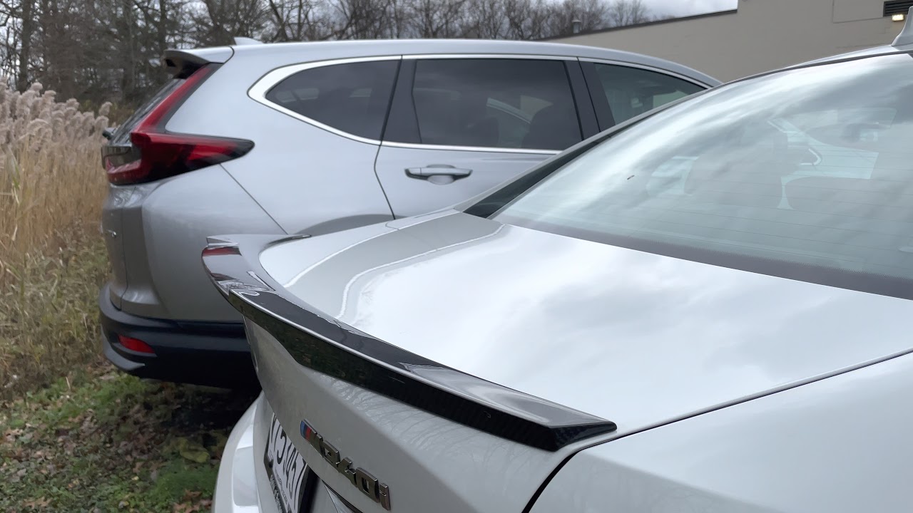 2021 BMW M340i REAR M STYLE CARBON FIBER SPOILER - YouTube