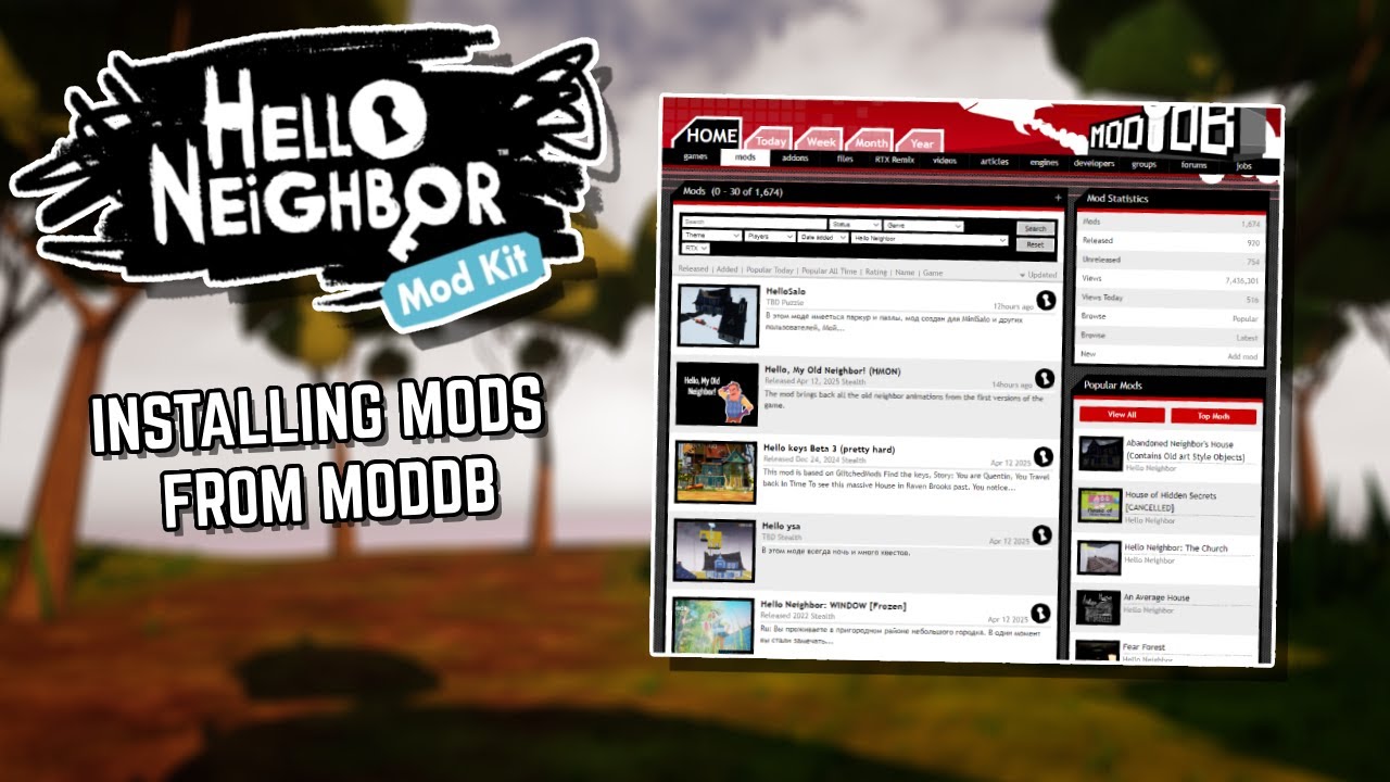 Installing Mods From Moddb Hello Mod Kit Tutorial Youtube 6032