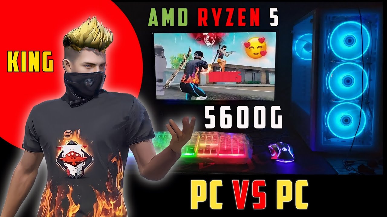 AMD RYZEN 5 5600G 🔥 PC Player vs PC Player || Without GPU 120 FPS 🤯 ...