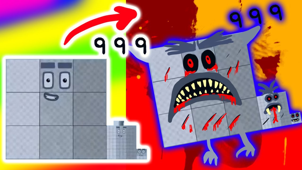 Numberblocks Level Three | All the Best Twelve Moments 999 AS HORROR ...