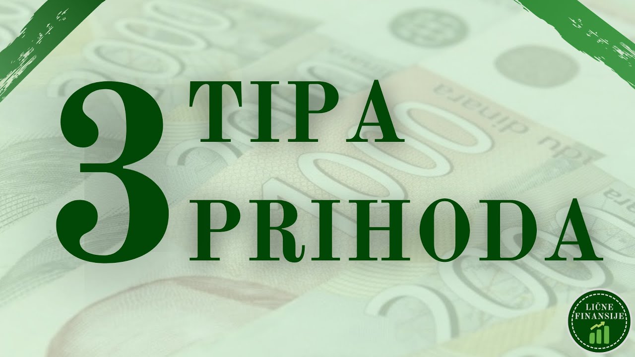 Zašto ti treba više vrsta prihoda - Konverzija Aktivne Zarade u Pasivne ...