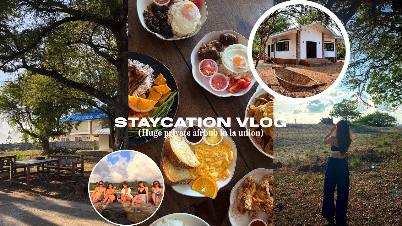 STAYCATION VLOG | Staying at a huge private Airbnb in San Juan, La ...