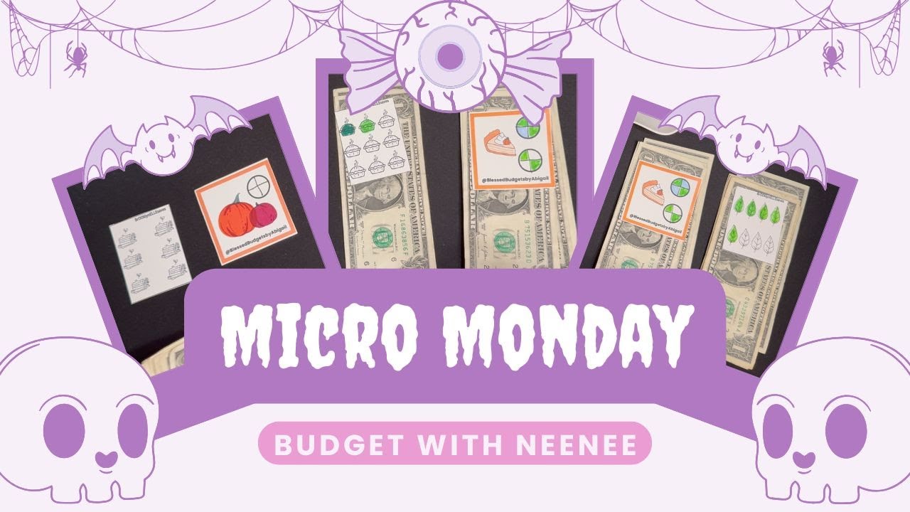 Micro Monday | Cash stuff $10 into my low priority sinking funds. - YouTube