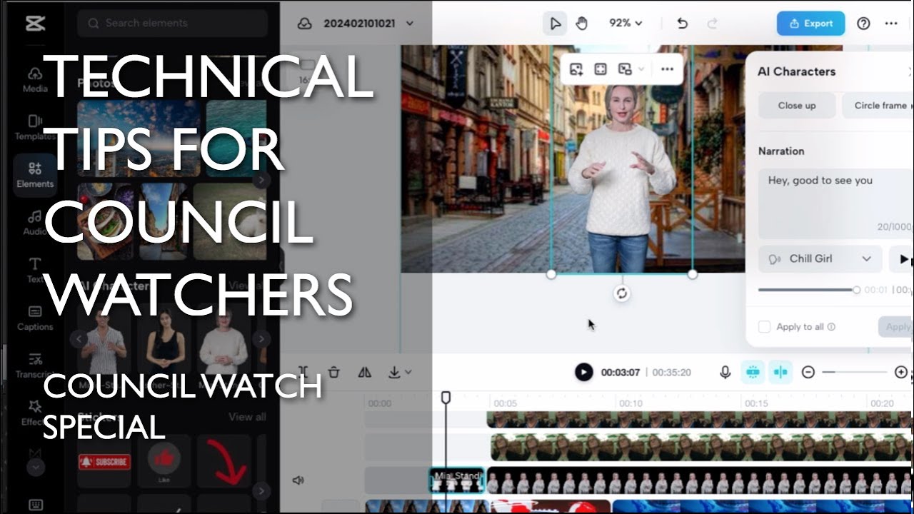 Technical TIPS for Council Watchers - YouTube