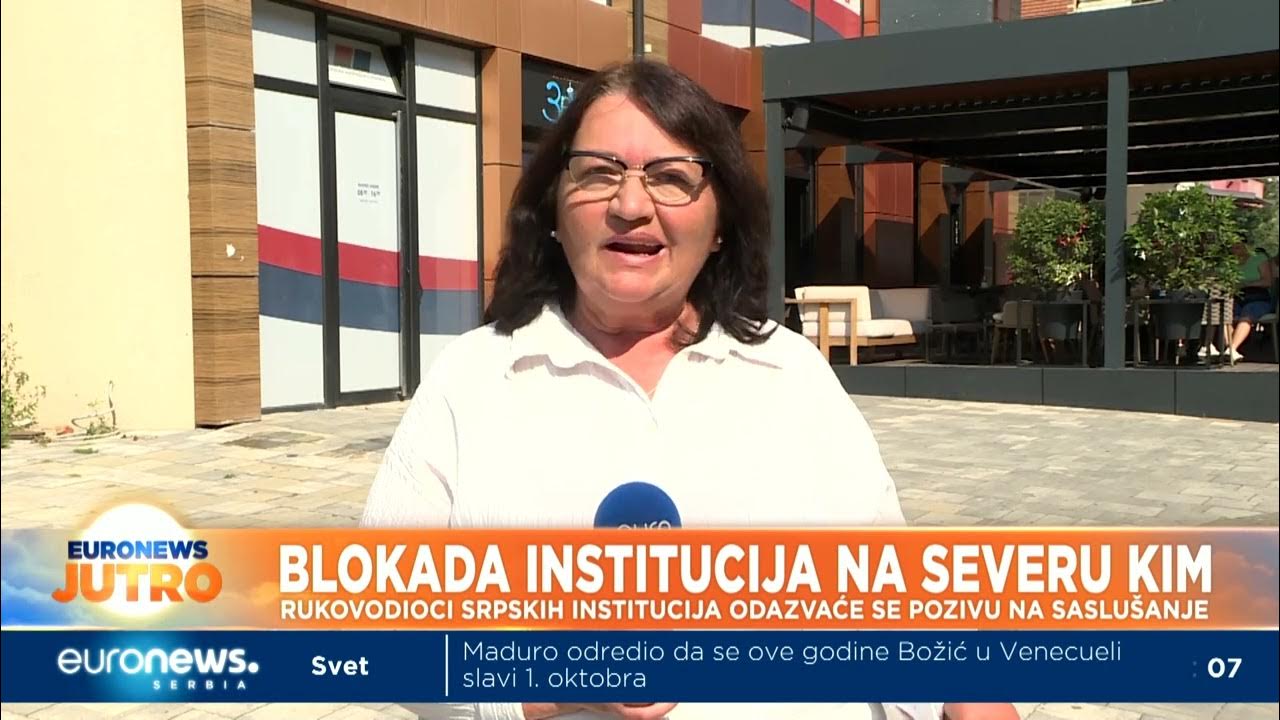 Sedmi dan blokade zgrada srpskih institucija na KIM - YouTube