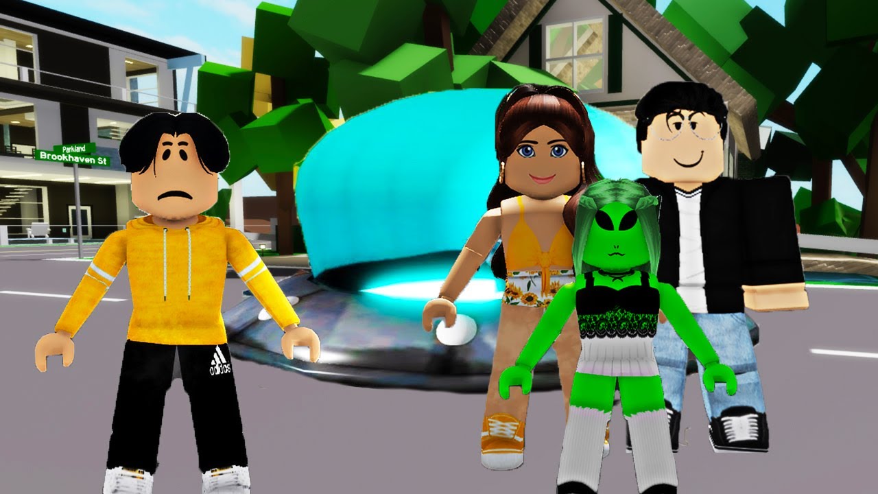MY PARENTS ADOPTED AN ALIEN!! **BROOKHAVEN ROLEPLAY** | JKREW GAMING ...